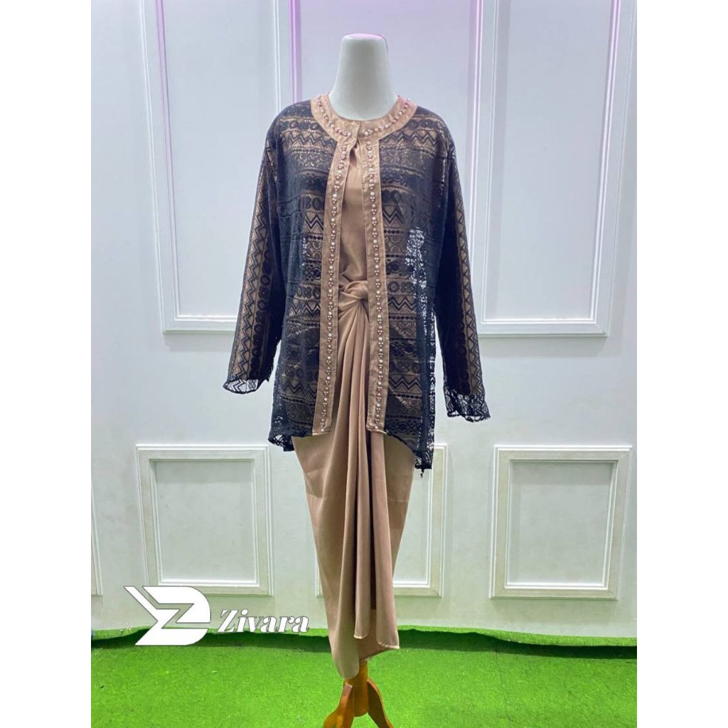 Jual ONESET SAKURA BRUKAT PREMIUM OUTFIT KONDANGAN SETELAN ROK LILIT ...