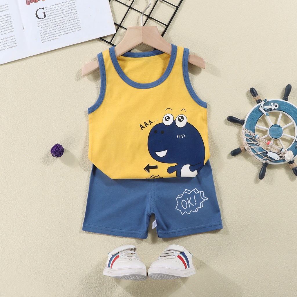 Jual MIBABY SETELAN BAJU SINGLET ANAK/SETELAN PENDEK ANAK | Shopee ...
