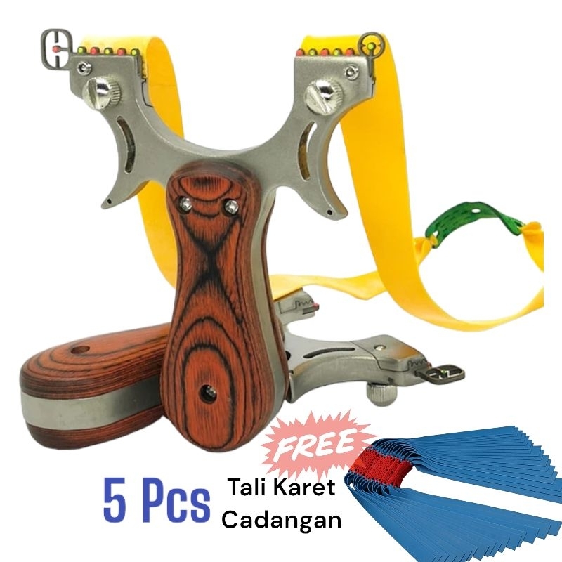 Jual Paket Ketapel Metal + Karet Slingshot Catapult Modern Ketepel ...