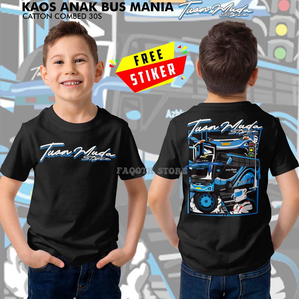 Jual Kaos anak bus Tuan Muda Style katun combed 30s 1-12 tahun-Kaos busmania-Kaos Bus Basuri ...
