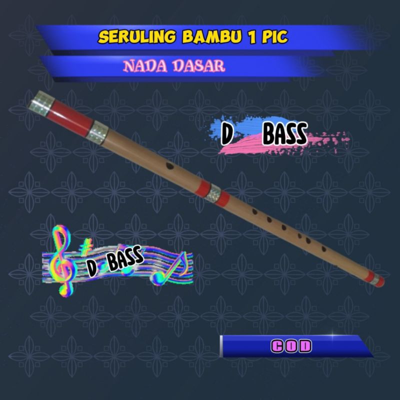 Jual SERULING DANGDUT BAMBU NADA D bass | Shopee Indonesia