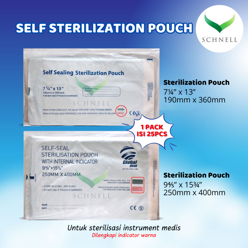 Jual Self Sealing Sterilization Pouch/Medipack/Medipouch/Steril Pouch ...