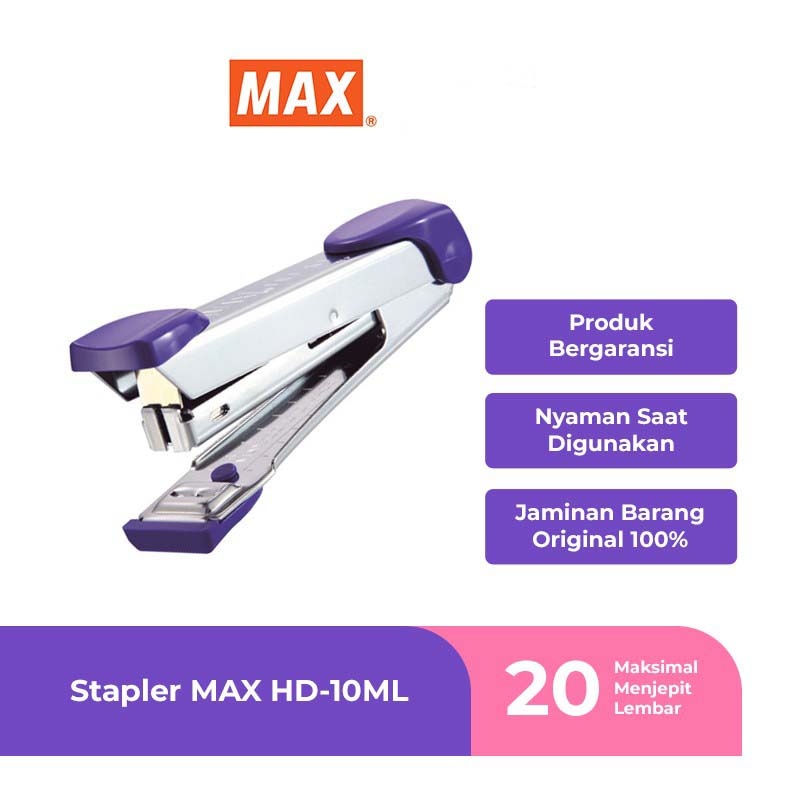 Jual Stapler MAX HD 10 / Alat Strapler Hecter Kertas HD-10 / Staples HD10 Kecil isi No 10 ...