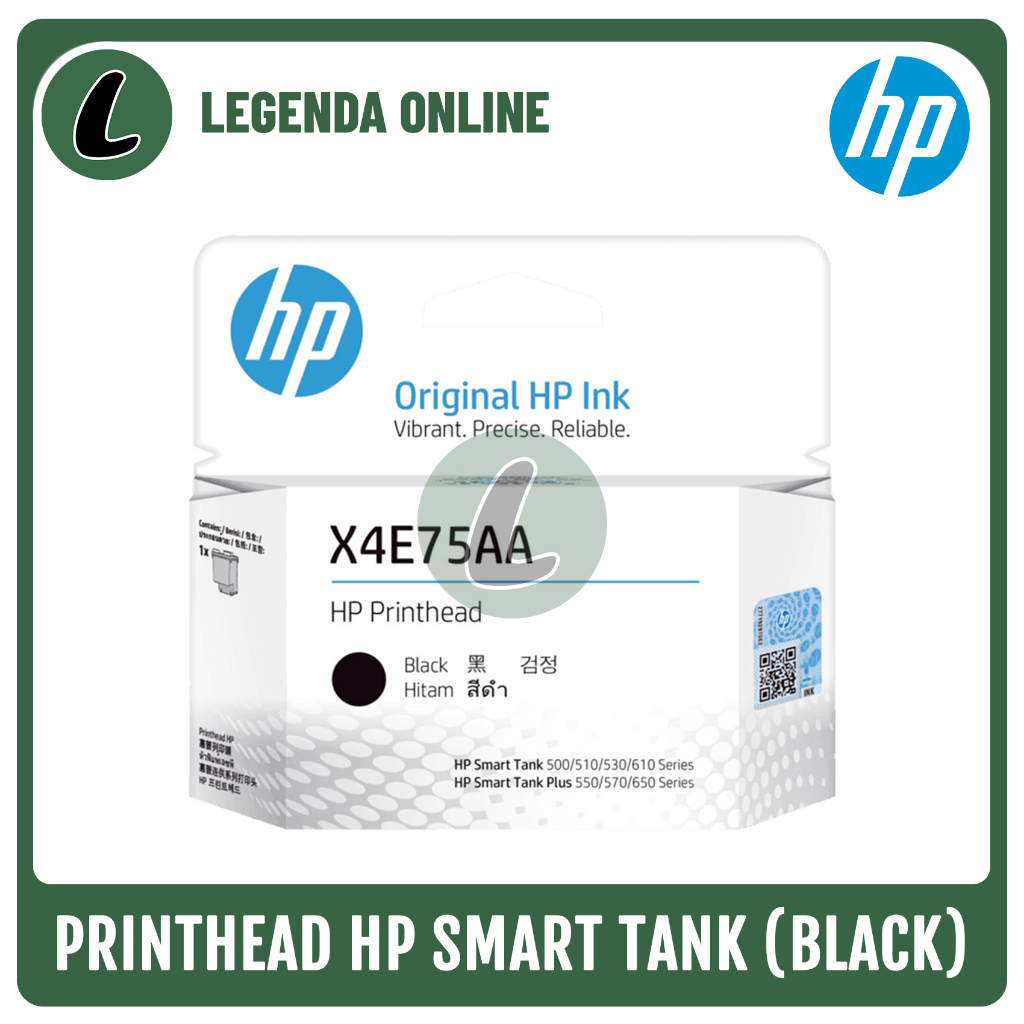 Jual Printhead Print Head HP Smart Tank X4E75AA Black Original (515/615 ...