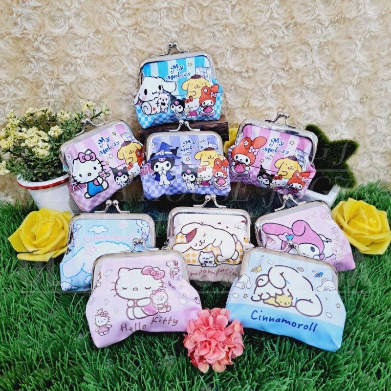 Jual Pouch Klip Besi Sanrio Mix Pouch Coin Mini Cinnamoroll My Melody ...
