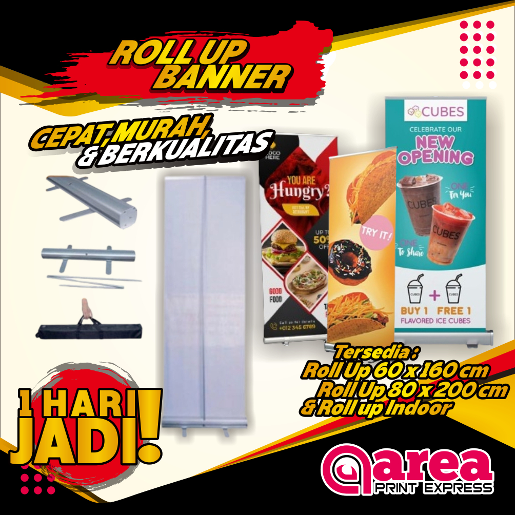 Jual ROLL BANNER/ ROLL UP BANNER /TIRAI BANNER BAHAN FLEXY UKURAN ...