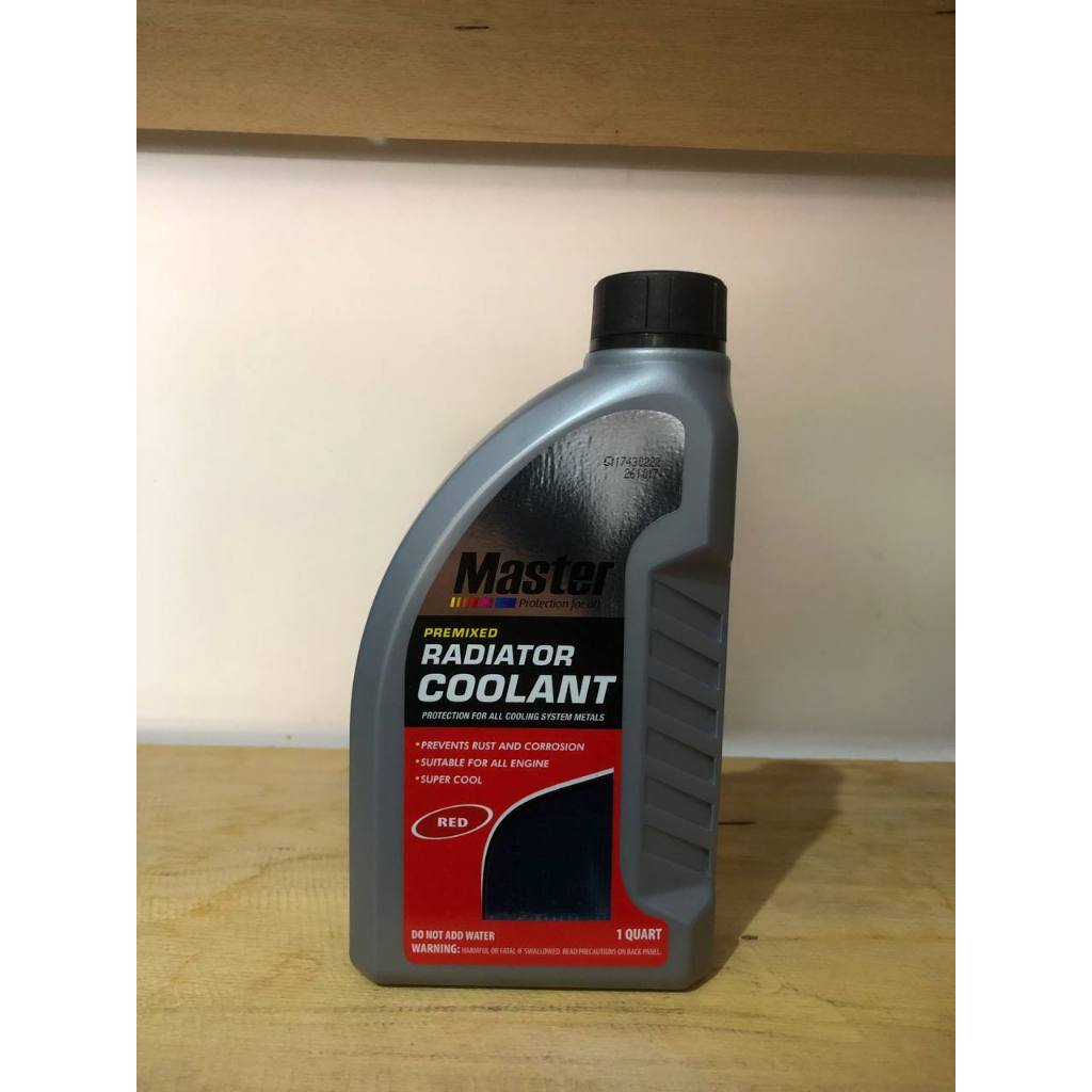 Jual MASTER RADIATOR COOLANT PREMIXED (RED/MERAH) 1 Liter | Shopee ...