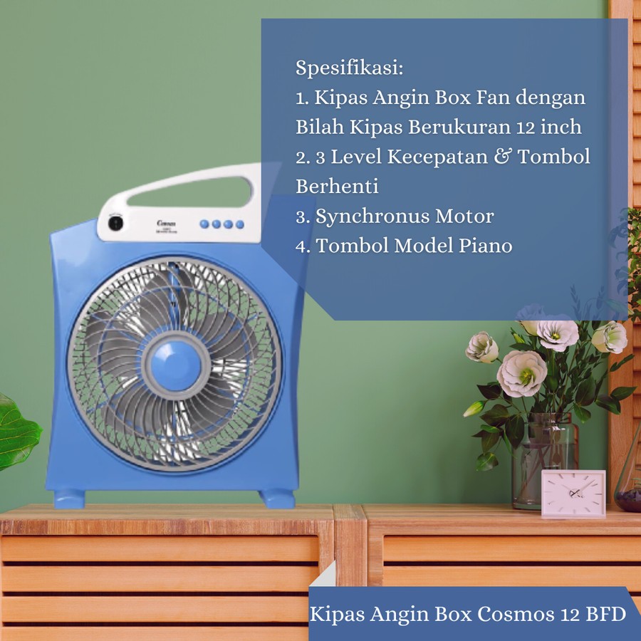 Jual Kipas Angin Box Fan Cosmos 12 BFD | Shopee Indonesia