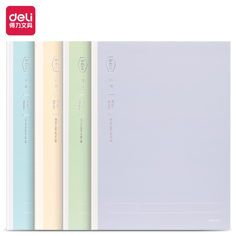Jual DelI Soft Cover Notebook / Buku Tulis A4 40 Lembar Jilid Jahitan ...