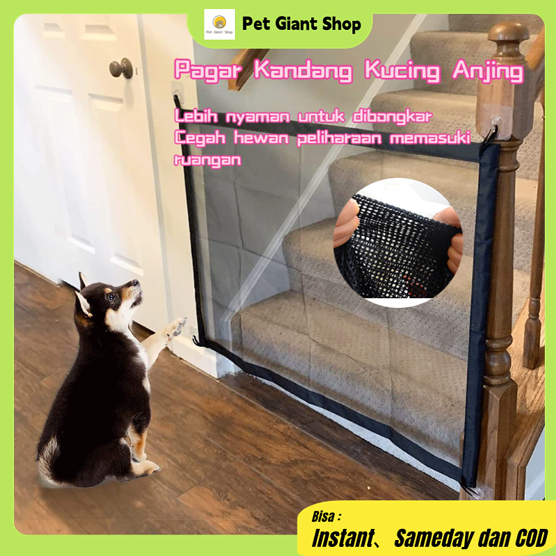 Jual 【Ready】Pintu Jaring kucing anjing magic gate pagar pembatas ...