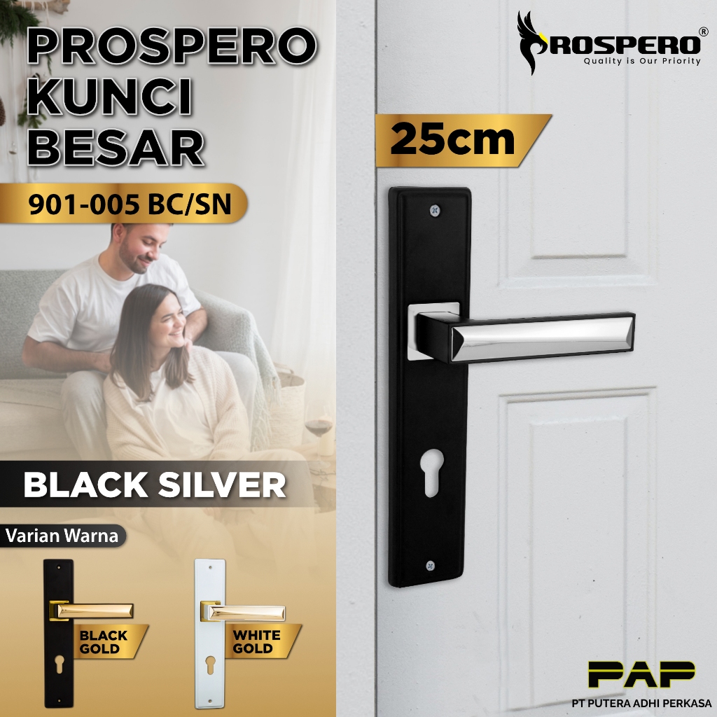 Jual Prospero Handle Kunci Pintu Besar Gagang 25cm ALUMINIUM 956 | Shopee Indonesia