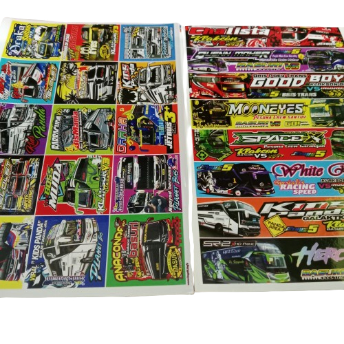 Jual 10 Lembar Stiker Bus Oleng Telolet | Shopee Indonesia