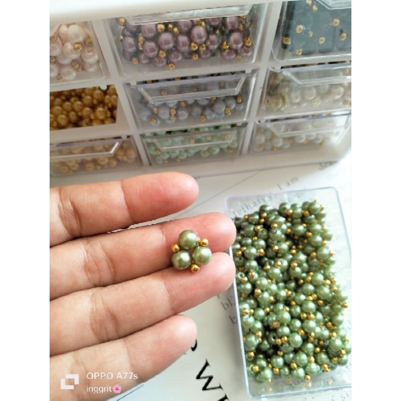 Jual Payet Tabur Segitiga/Payet Mutiara/Payet instan 1pcs/biji | Shopee ...
