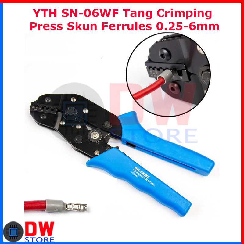 Jual YTH SN-06WF LX-06WF TANG CRIMPING TOOL PRESS SKUN FERRULES 0.25-6 ...