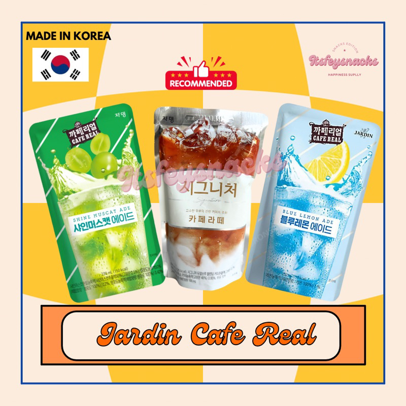 Jual [JARDIN] NEW ARRIVAL POUCH DRINK KOREA JARDIN CAFE LATTE JARDIN BLUE LEMON ADE JARDIN SHINE ...