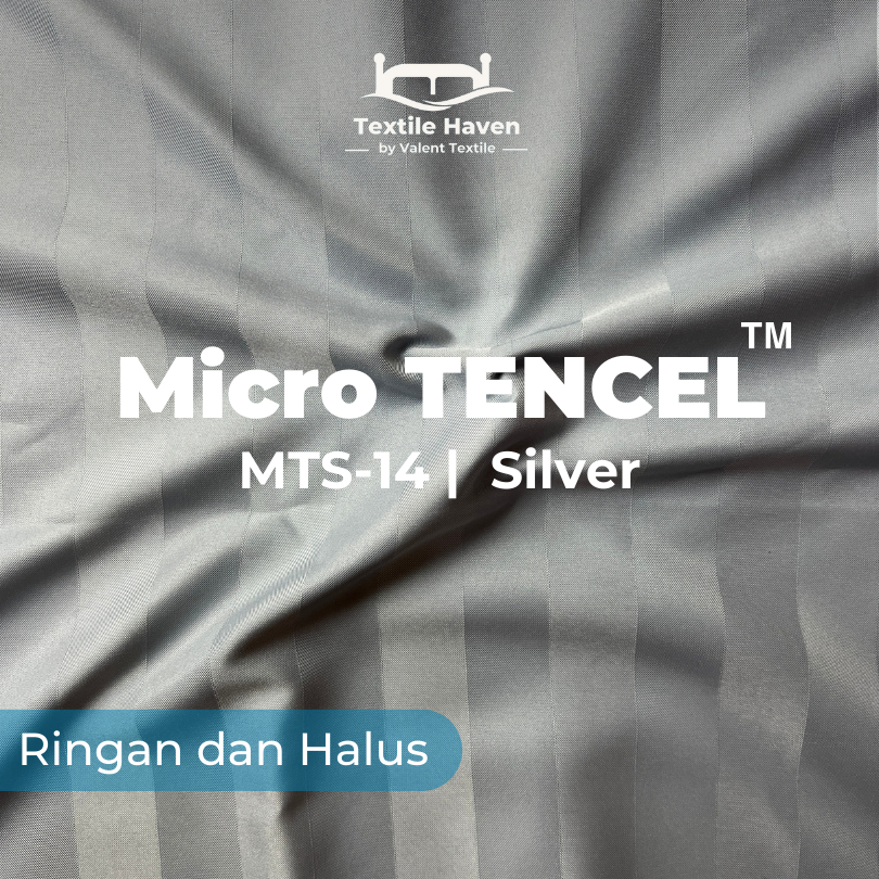 Jual [SILVER] Kain Bahan Micro TENCEL™ Dobby Premium Lebar 280 Salur ...