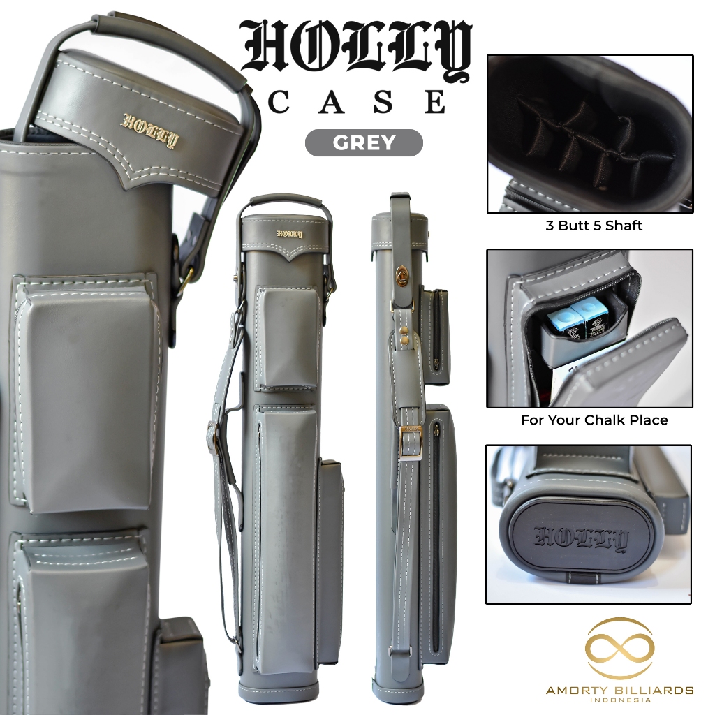 Jual Holly Case Reborn Grey - 3 Butts 5 Shafts / Tas Billiard | Shopee Indonesia