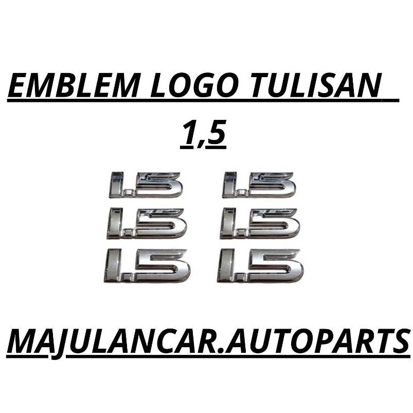 Jual Embelm Logo TulisanType 1.5 CHROOM ORIGINAL HIGH QUALITY | Shopee ...