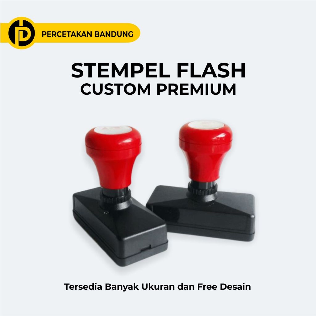 Jual Stempel Flash Otomatis l Ukuran Standart l Free Design | Shopee Indonesia