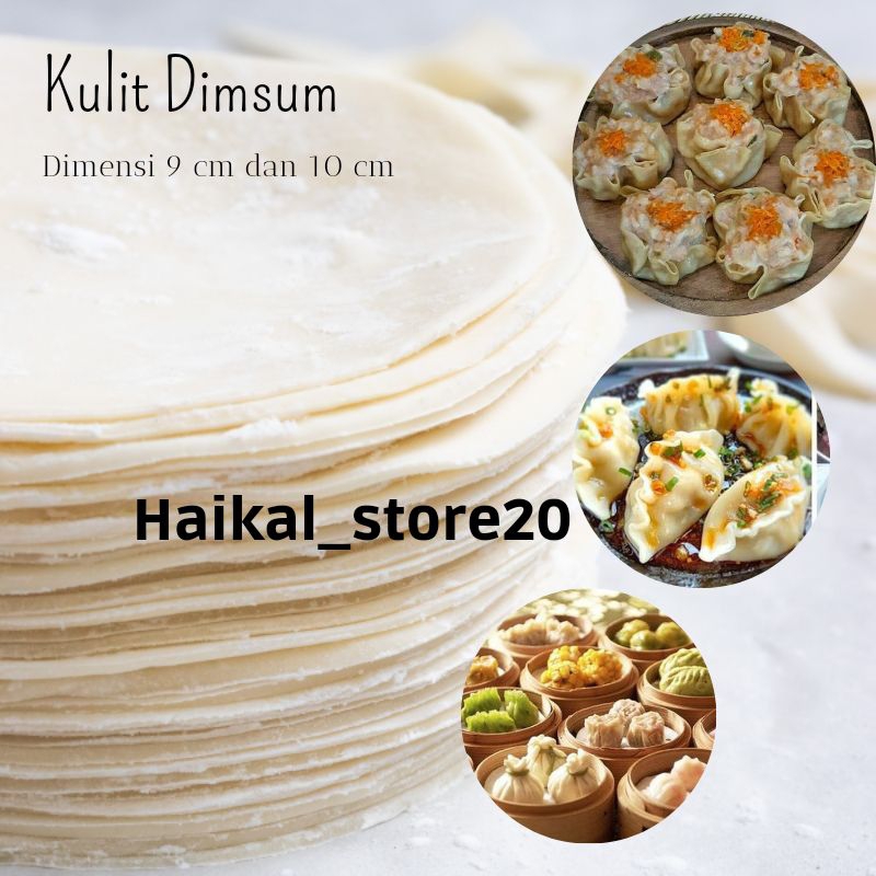 Jual Kulit Dimsum Ukuran 9cm, 10cm , isi 50 pcs/siomay/gyoza/pangsit ...