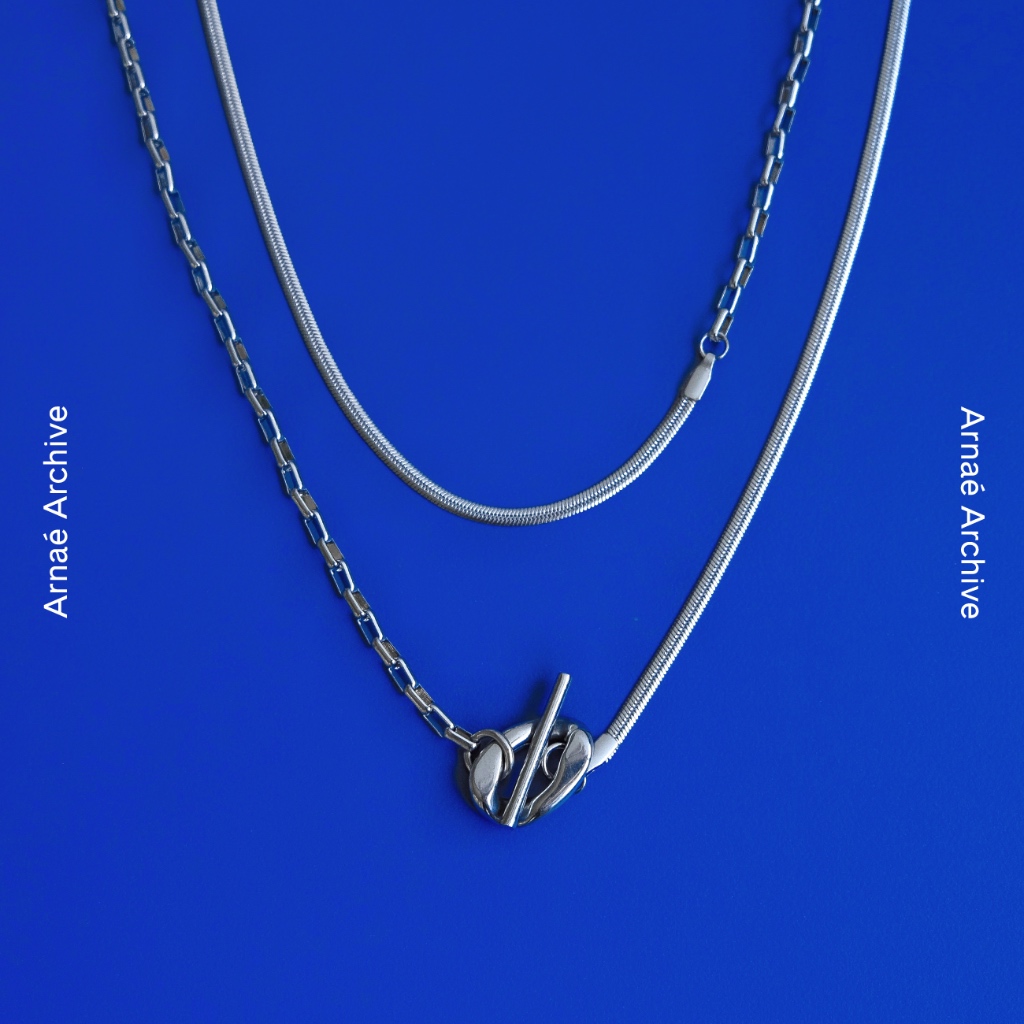 Jual Arnaé Archive — Double Tour Chain Necklace — Kalung Unisex Premium ...
