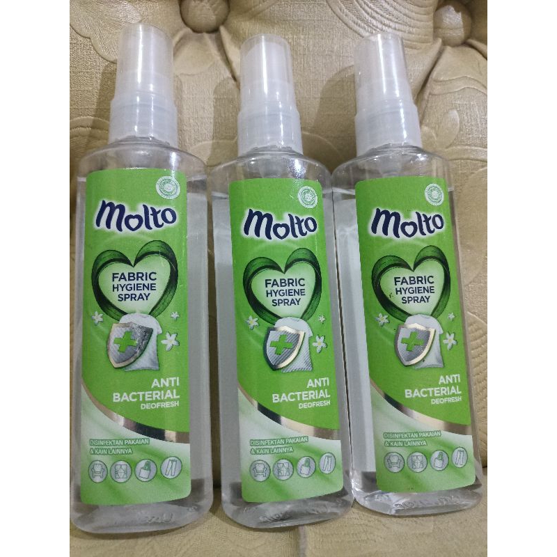 Jual MOLTO FABRIC HYGIENE SPRAY 100 ML | Shopee Indonesia