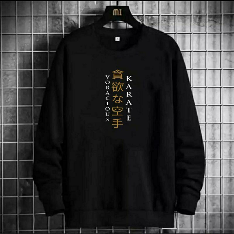 Jual Baju Model Sweater Pria Kanji Karate Terbaru II Kaos Sweater ...