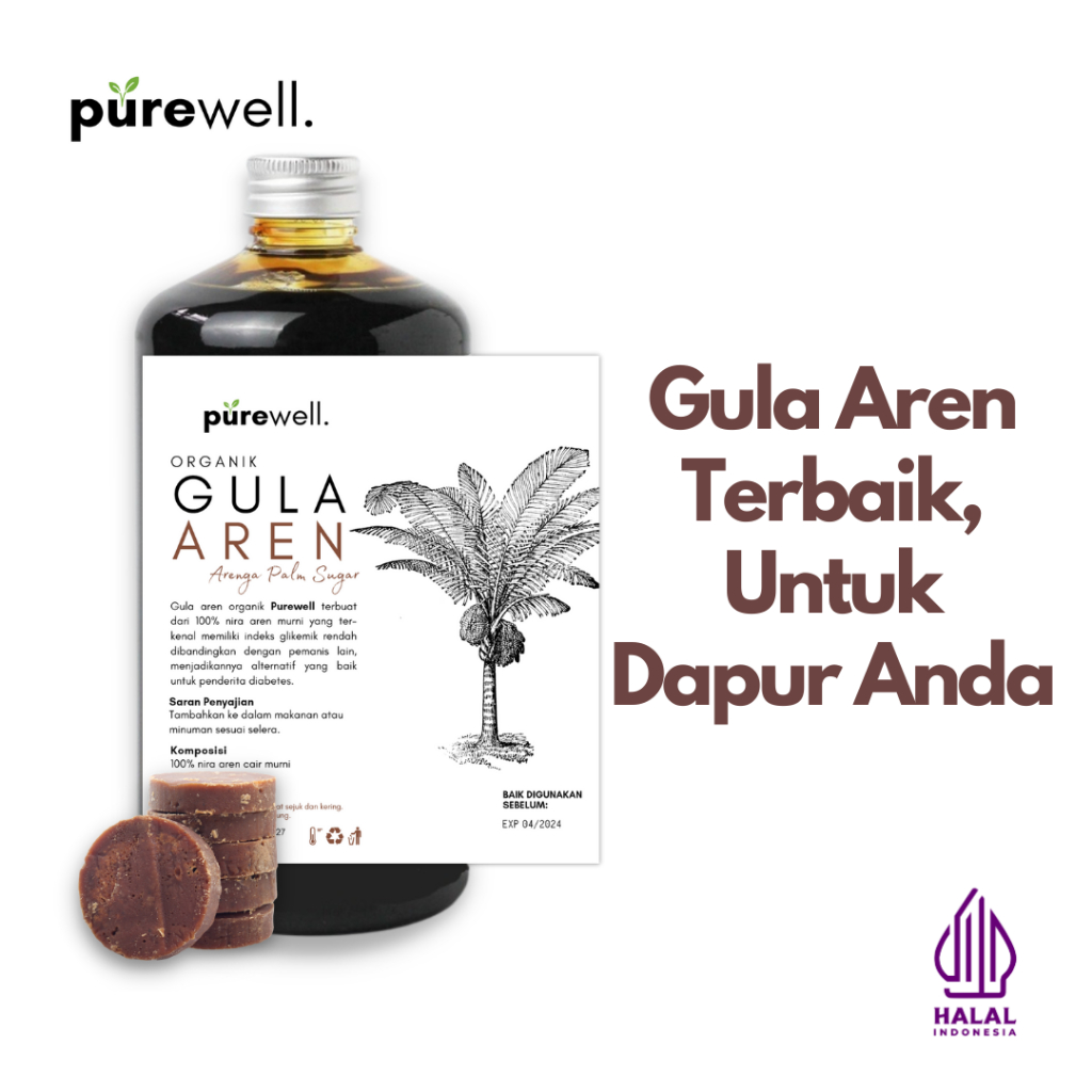 Jual Purewell Gula Aren Cair Organik Premium / Organic Arenga Palm ...