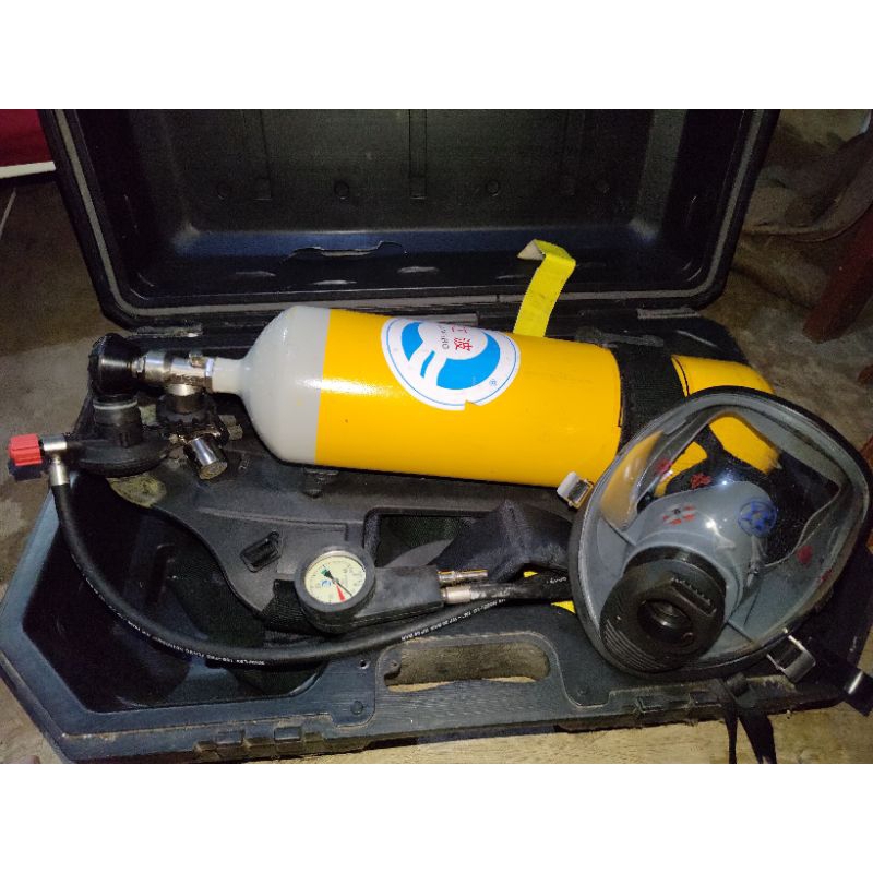 Jual gas mask scba jiangbo tabung besi | Shopee Indonesia