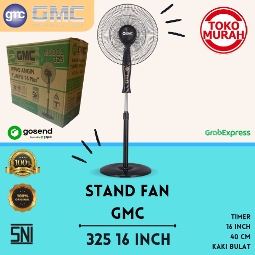 Jual Stand Fan/Kipas Angin Berdiri GMC 325 Stand Fan 16 Inch/40 CM Kaki ...