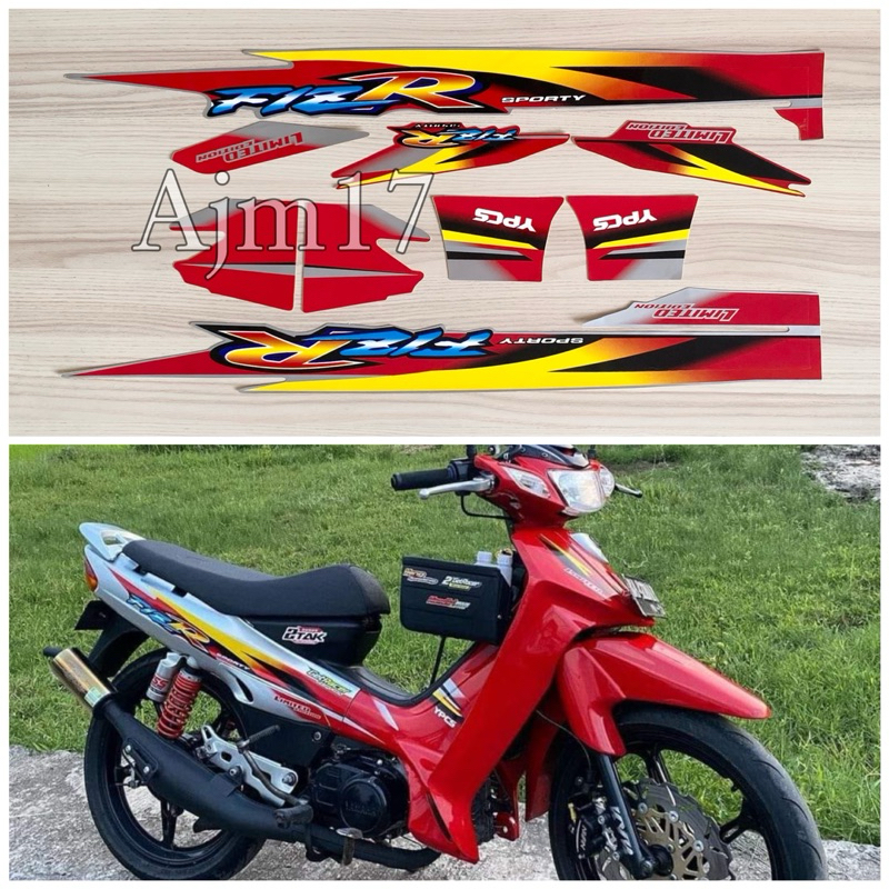 Jual STIKER STRIPING MOTOR F1ZR LIMITED EDITION MERAH | Shopee Indonesia