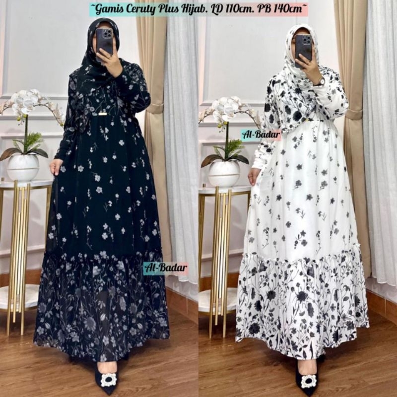 Jual GAMIS CERUTY MOTIF ETNIK FREANDLY BUSUI PLUS HIJAB SEGI EMPAT ...