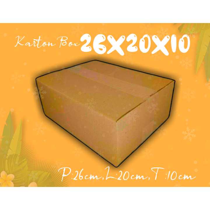 Jual KARTONBOX 26X20X10 (KARDUS PACKING/KARDUS POLOS/KARDUS MINI ...