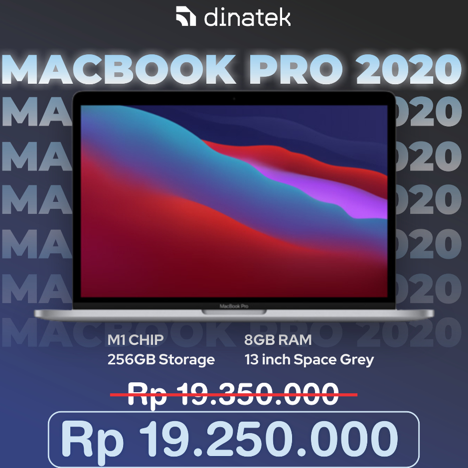 Jual Apple MACBOOK PRO 2020 M1 CHIP 256GB RAM 8GB Garansi resmi ...