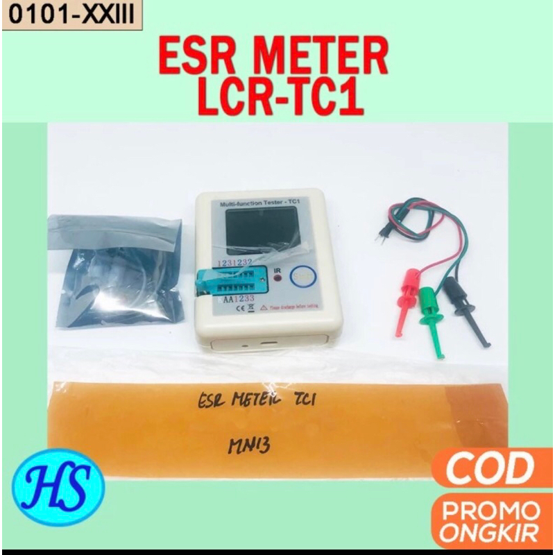 Jual ESR LCR TC1 Transistor TFT Diode Triode Capacitance IGBT ESR Meter | Shopee Indonesia