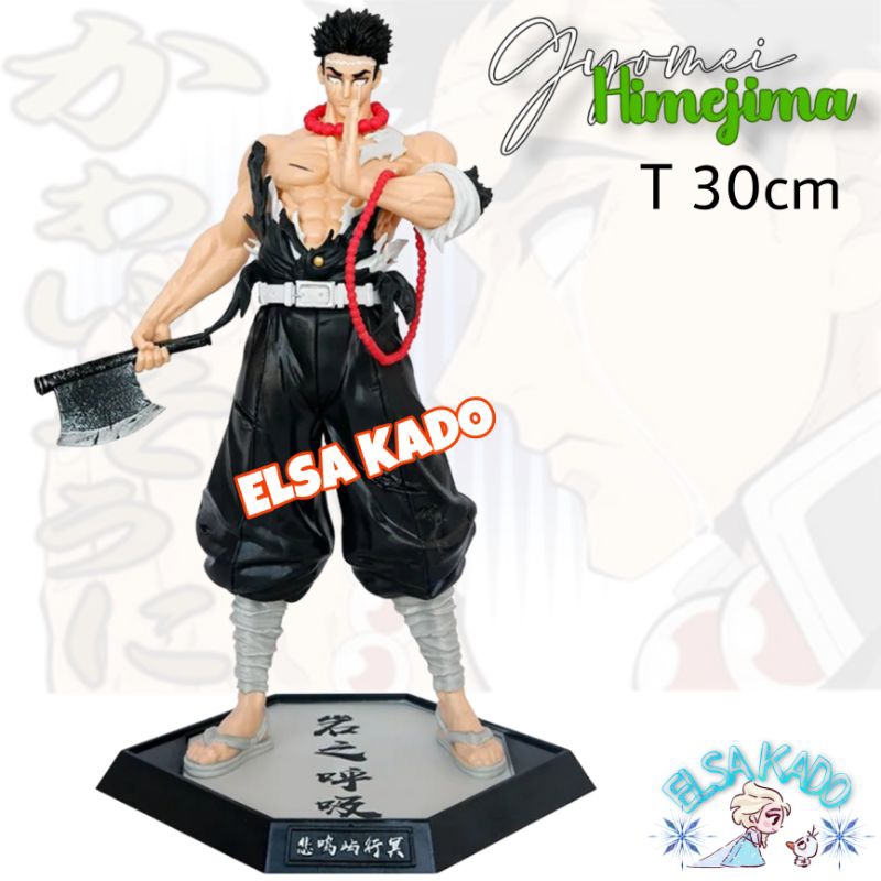 Jual Gyomei Himejima Figure Action Hashira Batu 30cm Demon Slayer Anime ...
