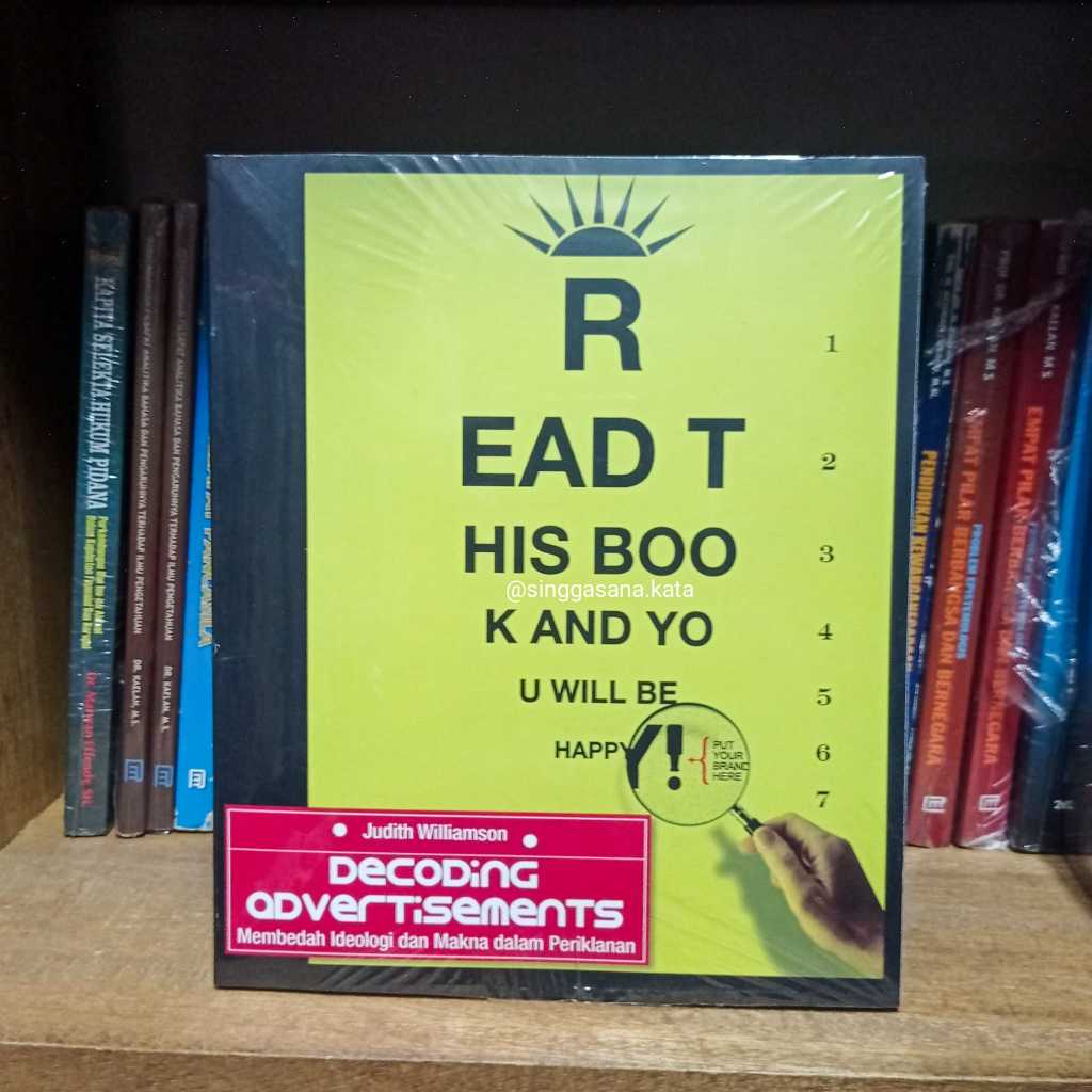 Jual Buku Decoding Advertisements : Membedah Ideologi dan Makna dalam ...