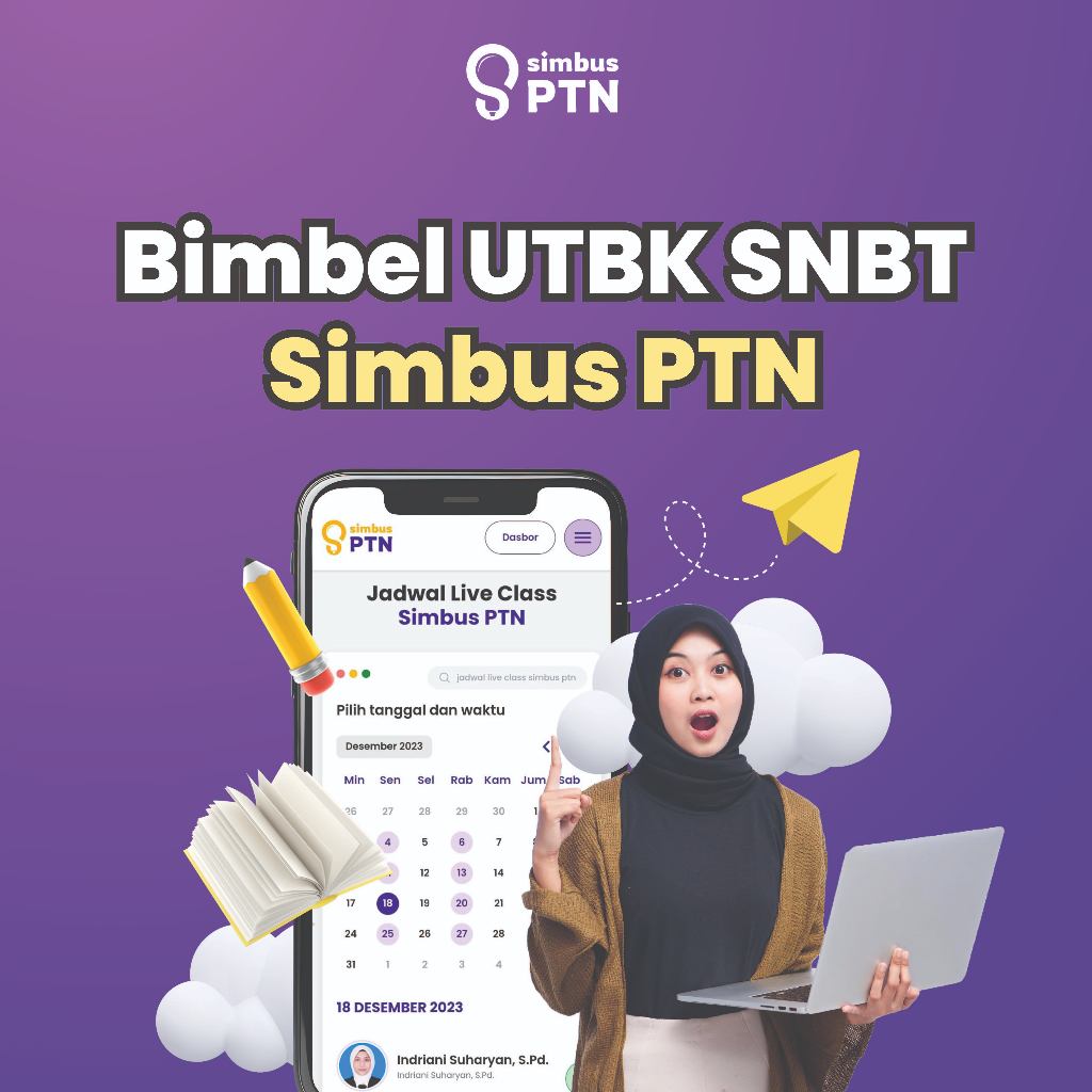 Jual Bimbel SNBT Simbus PTN Paket Premium Belajar UTBK-SNBT Garansi Sampai Tembus | Shopee Indonesia