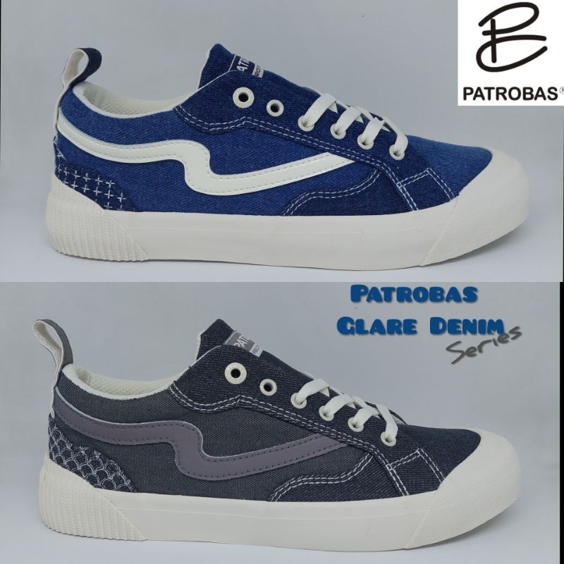 Jual NEW Sepatu PATROBAS GLARE DENIM Series (Original) | Shopee Indonesia