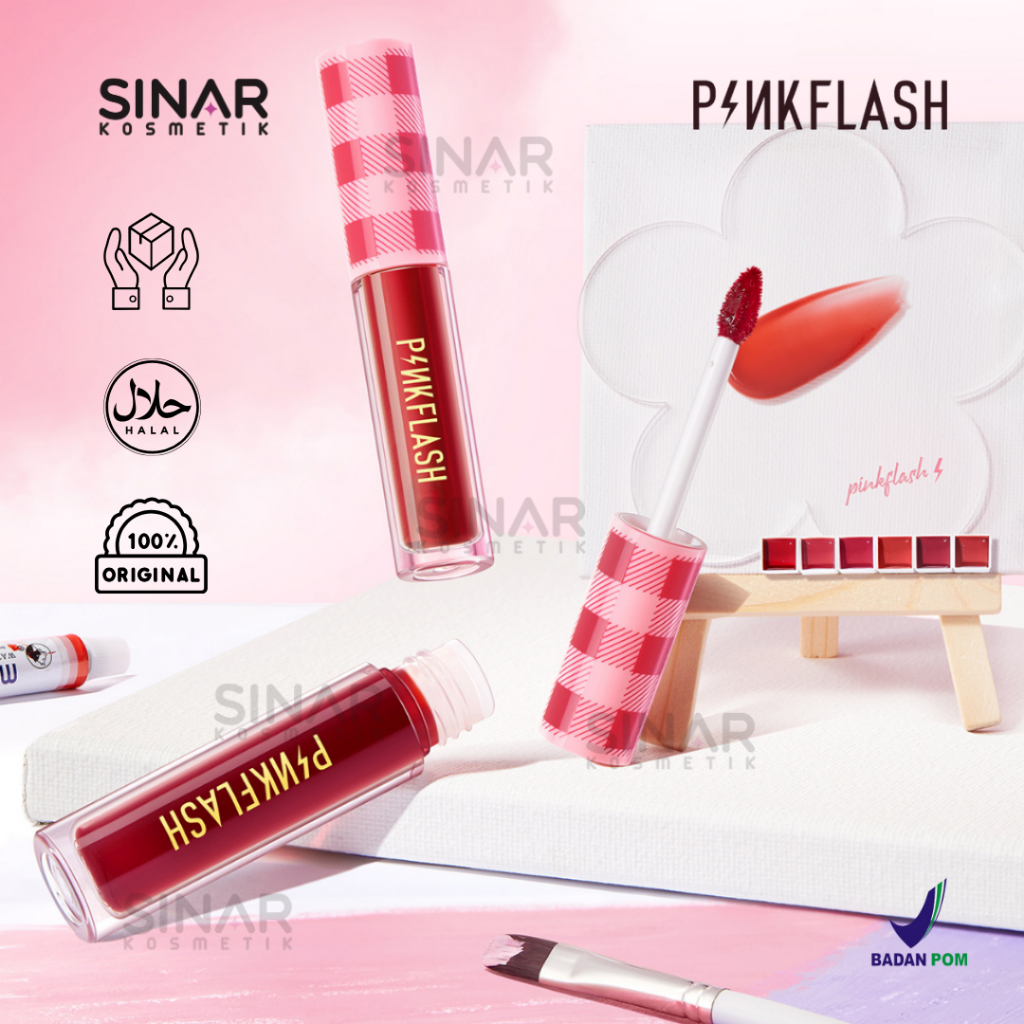 Jual Pinkflash Water Ink Airy Matte Lip Tint Transfer-proof Tahan lama ...