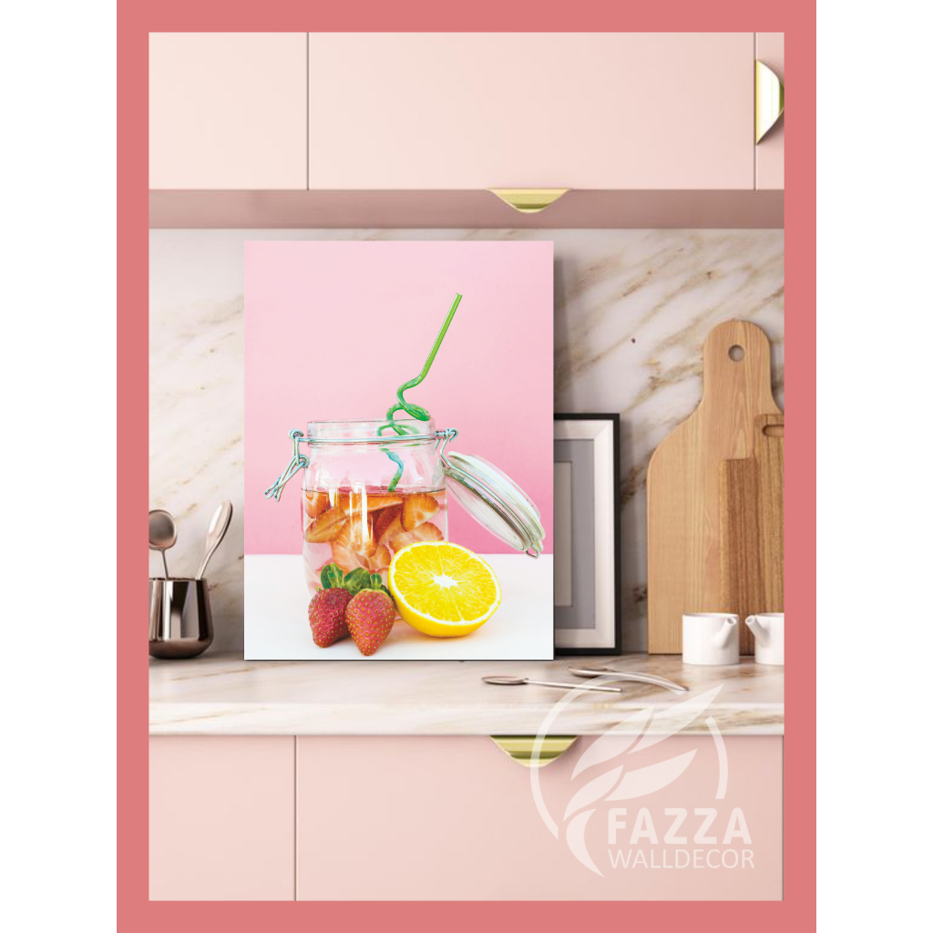 Jual HIASAN DINDING POSTER KAYU UNTUK CAFE ATAU RUANG MAKAN INFUS WATER ...