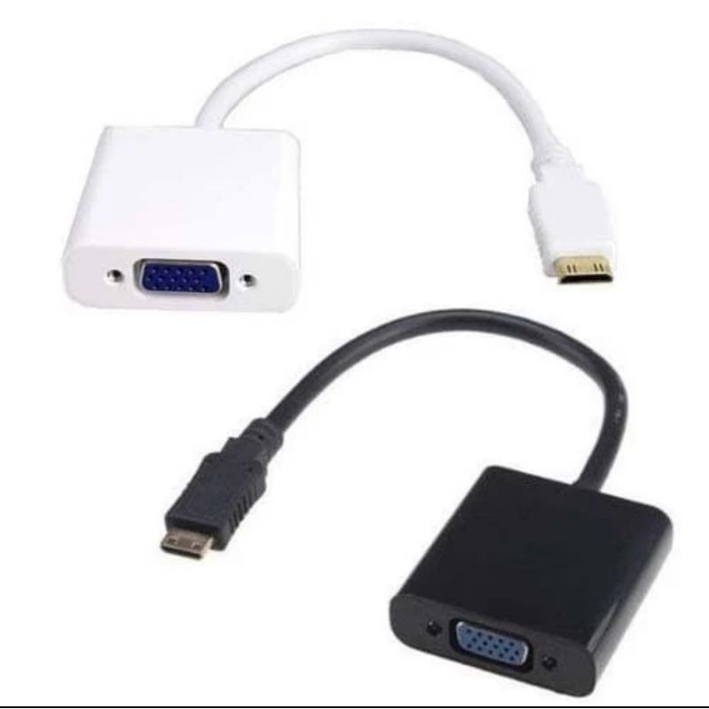 Jual Conector Mini HDMI To VGA Dan Micro to VGA Converter Adapter ...
