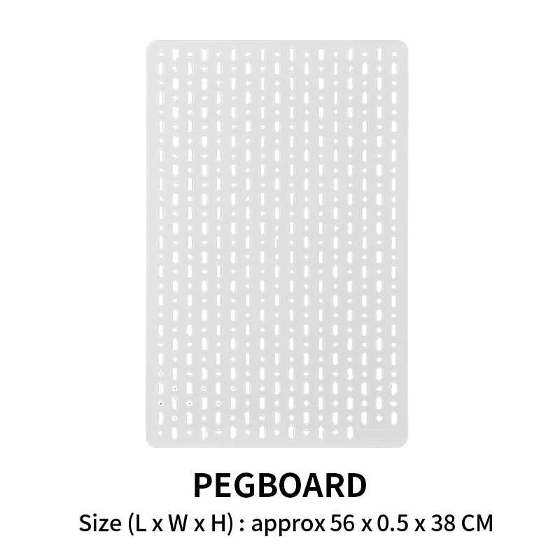 Jual Pegboard Papan Dinding Wall Shelf Board Pegboard Set Aksesoris Tempel Kitchen Organiser Rak ...