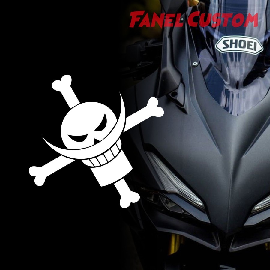Jual STIKER WHITE BEARD PIRATES CUTTING STICKER ONE PIECE MOTOR MOBIL ...