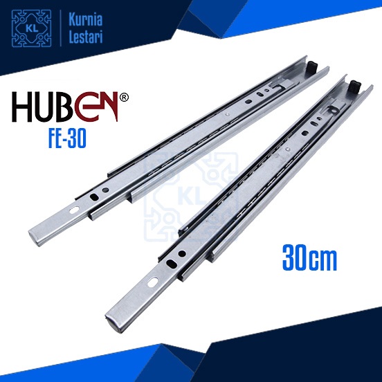 Jual Rel Laci HUBEN Full Extension FE30 Subtitusi Rel HUBEN RLH 30cm ...