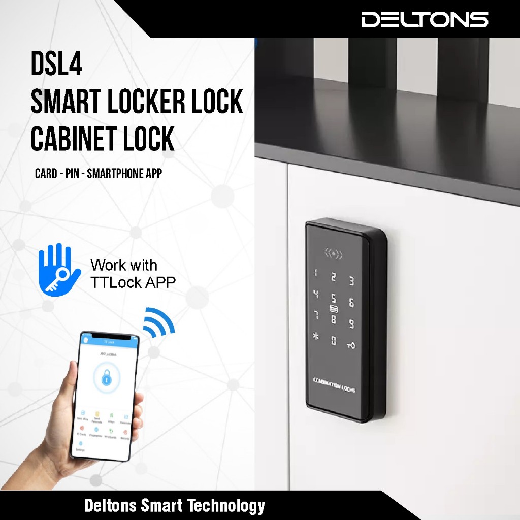 Jual Smart Locker Lock Cabinet Lock TTLock Kunci Loker RFID | Shopee ...