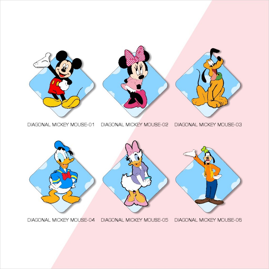 Jual Hiasan Dinding Poster Kayu Pajangan Wall Decor Diagonal Micky ...