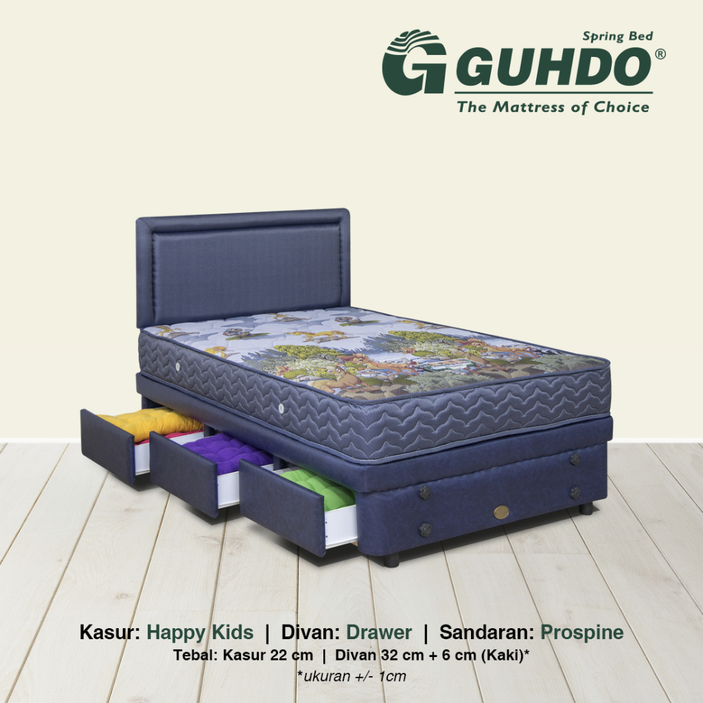 Jual Guhdo Kasur Springbed New Base Drawer Bed / Tempat Tidur / Spring ...