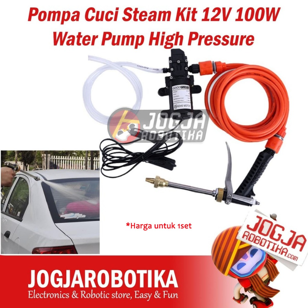 Jual Pompa Cuci Motor Mobil Steam Kit 12V 100W Water Pump High Pressure ...