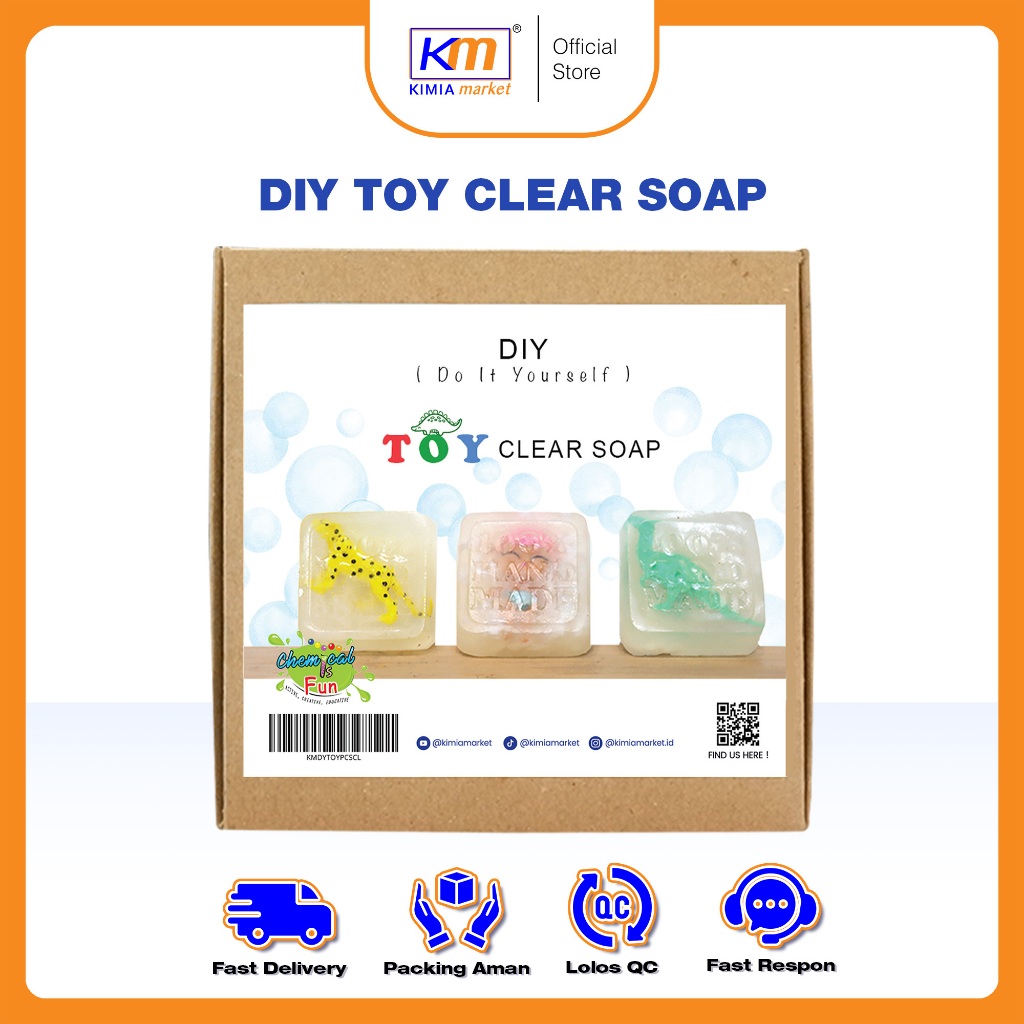 Jual DIY KIT Toy Soap Bening / Sabun Untuk Anak / Making Kit Soap ...